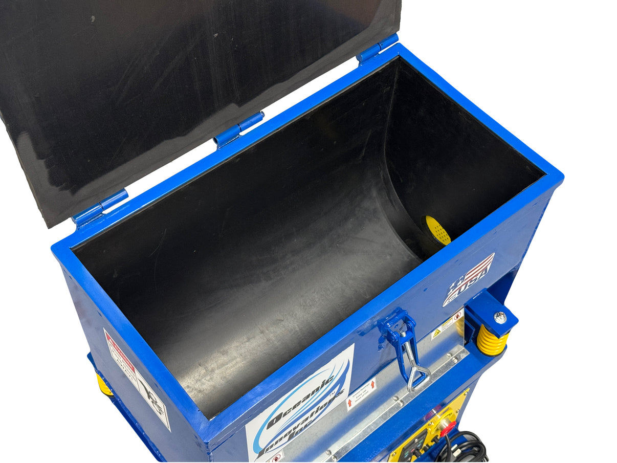 Vibration Deburr Machine WhisperShake 2.5 Cubic Foot Vibratory Finishi ...