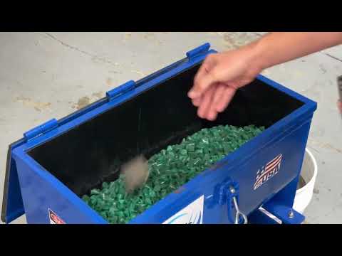 Vibration Deburr Machine Whisper Shake 2.5 Cubic Foot Vibratory Finish ...